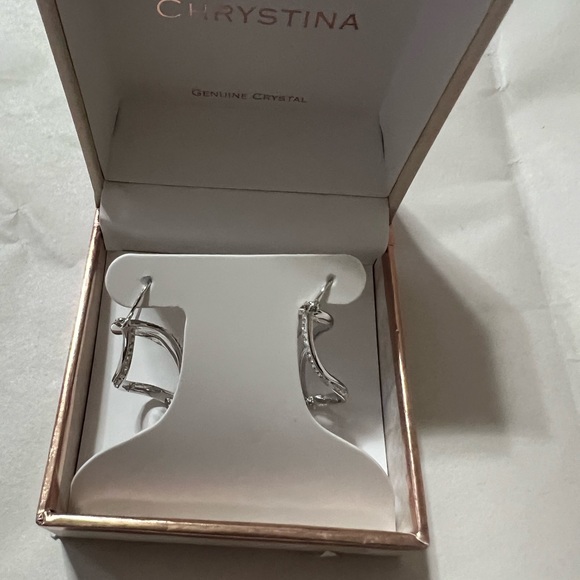 Christina | Jewelry | Christina Brand Beautiful Silver Tone Earring New ...